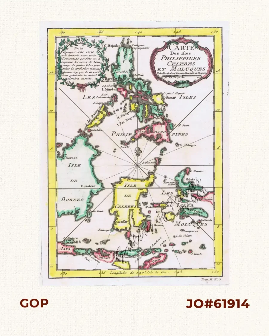 Carte des Isles Philippines, Celebes et Moluques | Gallery of Prints